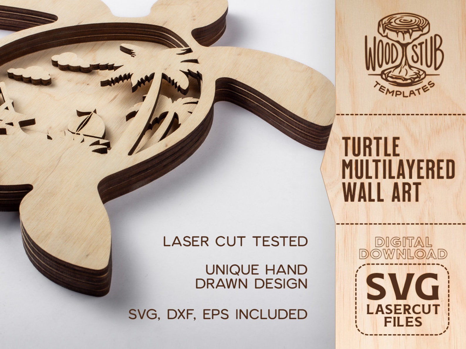 3D Turtle SVG Layered Turtle SVG Sea Turtle Svg Turtle Wall | Etsy Canada