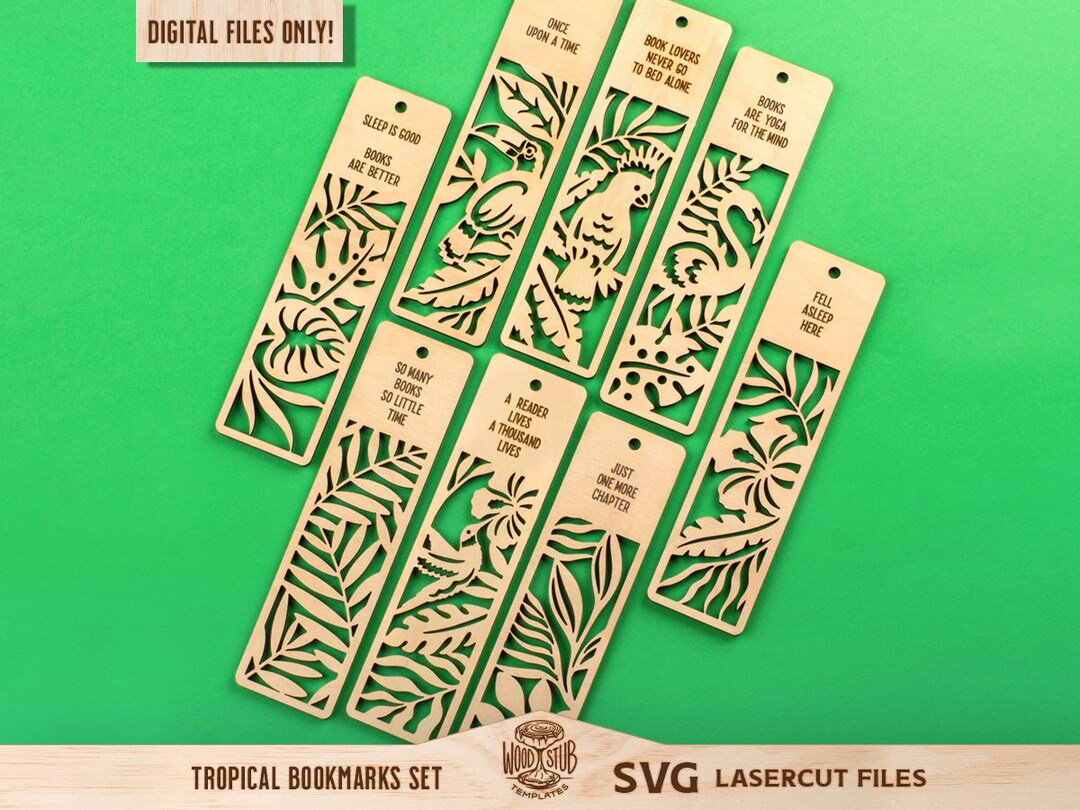 Bookmarks SVG, Bookmark SVG, Bookmark Laser File, Bookmark Glowforge ...