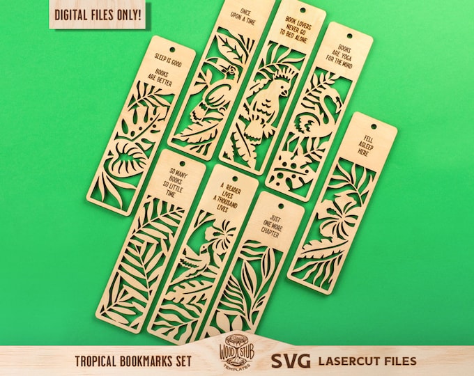 42 Designs of Bookmark Laser Ready SVG Cut Files Bundle. Laser Ready ...
