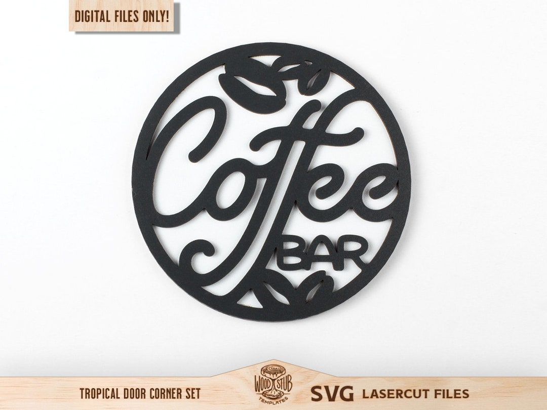 Coffee SVG Sign, Coffee Sign SVG, Coffee Quote Svg, Coffee Round Sign ...