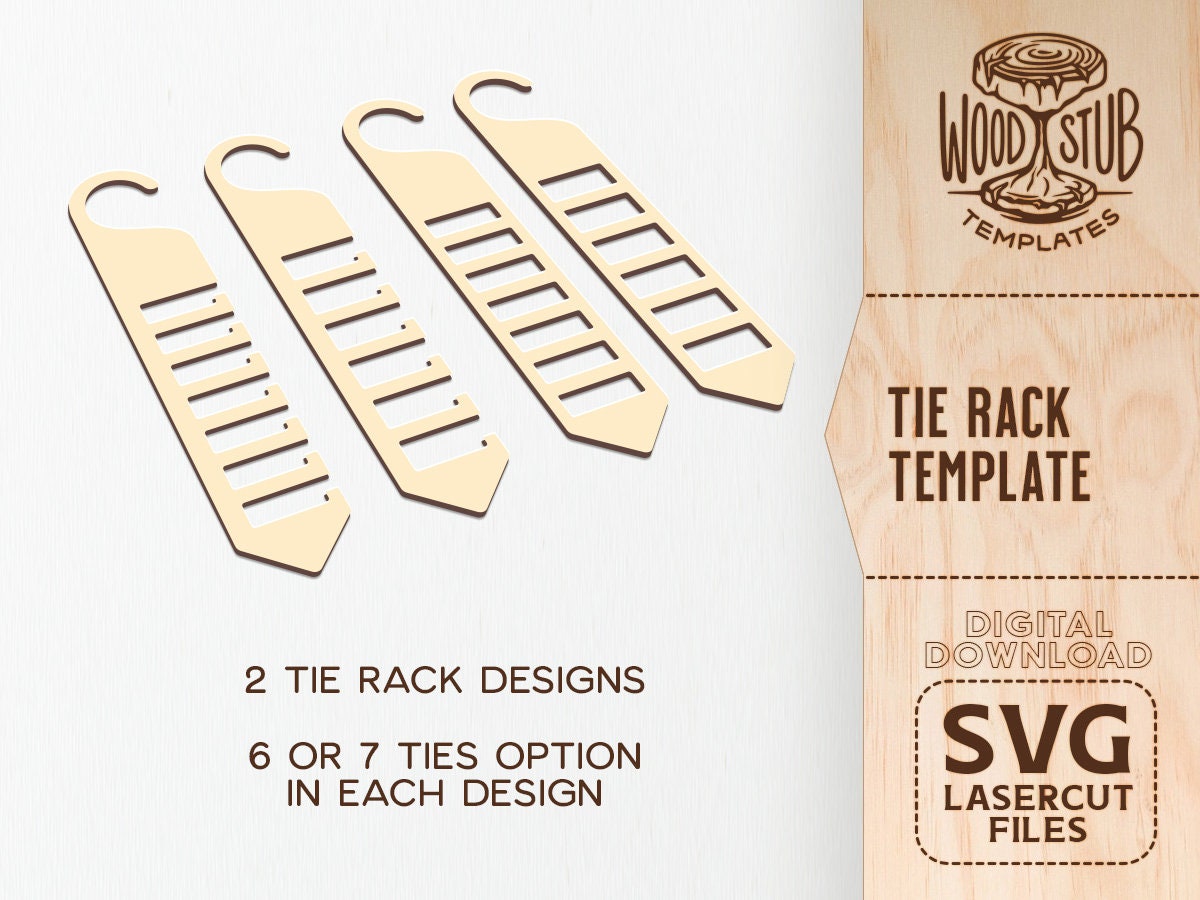 Tie Rack SVG, Fathers Day SVG, Tie Hanger SVG, Fathers Day Gift, Dad ...