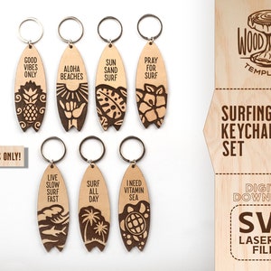 Keychain SVG Surfing Keychain SVG Surfing SVG Surfing Lover - Etsy