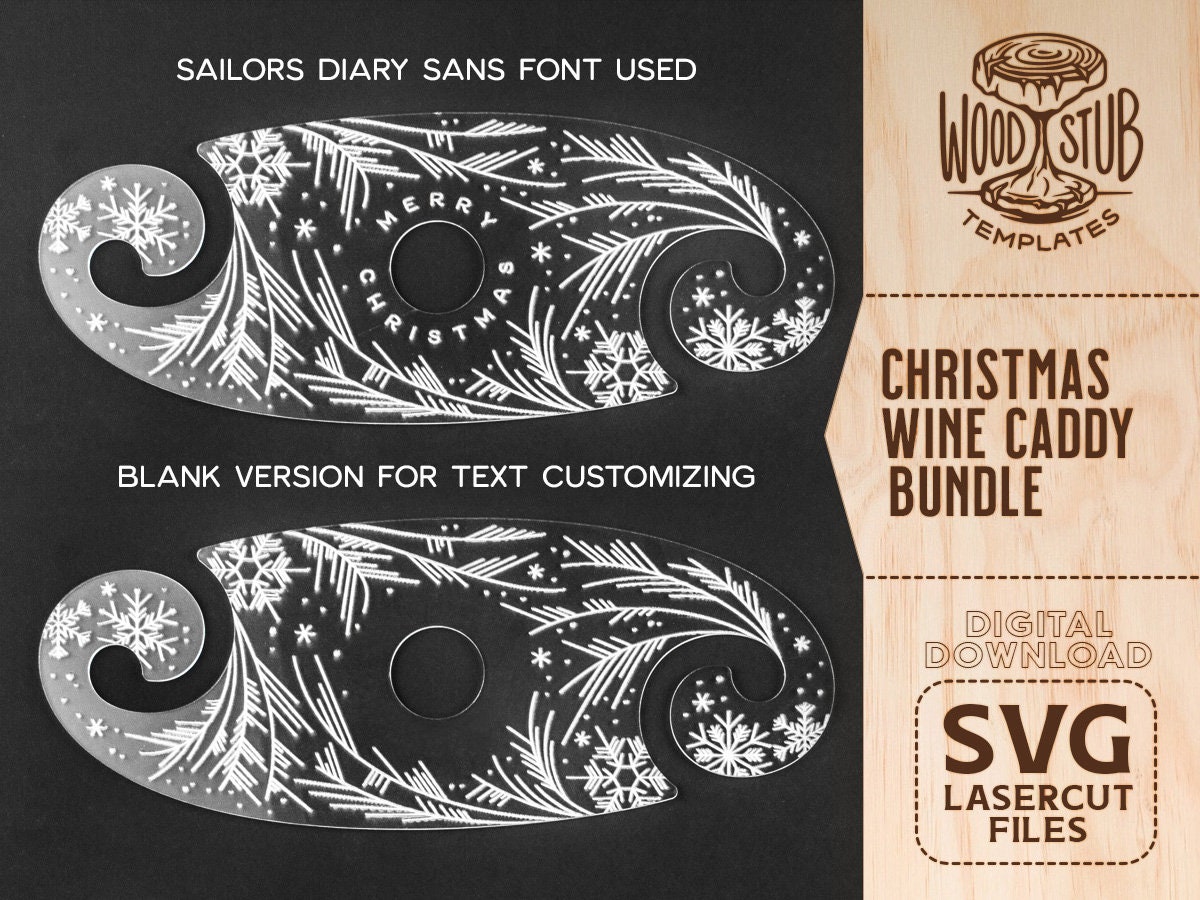 Wine Caddy SVG Bundle Wine Holder SVG Wine Glass Holder - Etsy