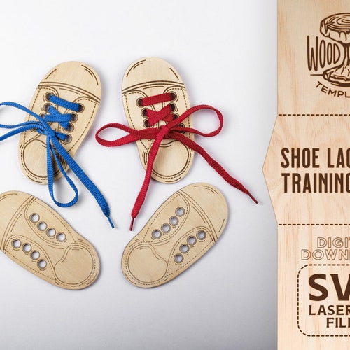 Shoe Lacing SVG Lacing Shoe SVG Tying Practice Montessori - Etsy