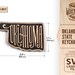 Oklahoma SVG, Oklahoma Keychain SVG, Oklahoma Glowforge SVG, Oklahoma ...