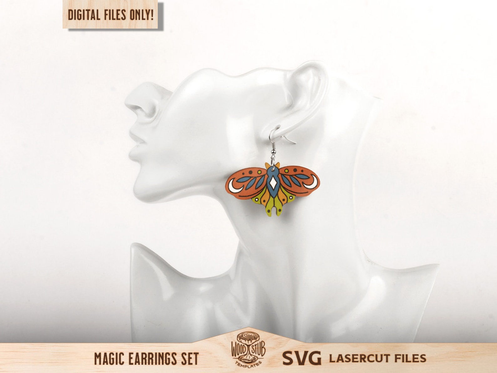 Magic Earrings SVG, Earrings SVG, Magical Earrings, Glowforge Earrings ...
