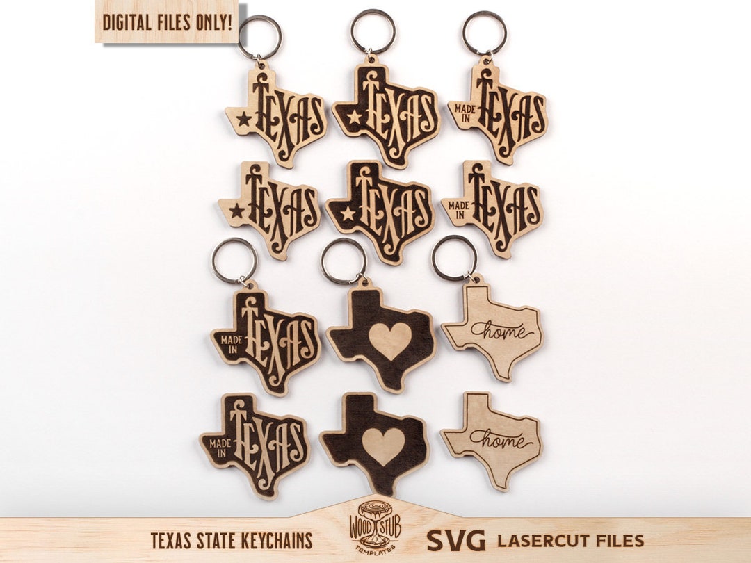Texas SVG, Texas Keychain SVG, Texas Glowforge SVG, Texas Home Sign ...