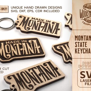 Montana SVG, Montana Keychain SVG, Montana Glowforge SVG, Montana Home ...