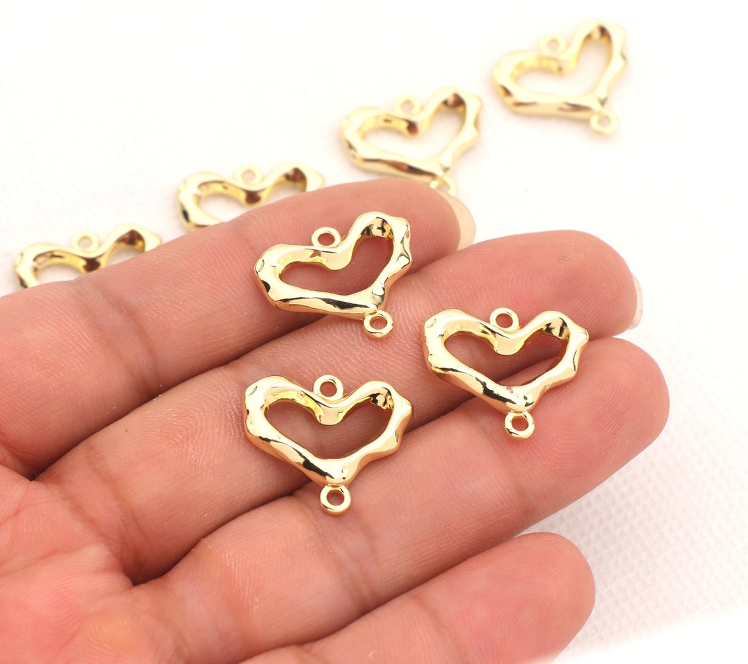 Alloy Earring Connector-alloy Earrings Charms-heart Shape Earrings ...