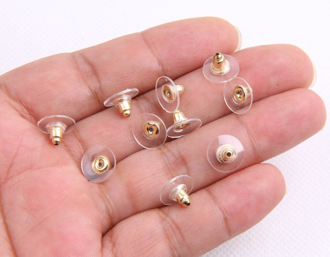 Gold Plated Brass Earring Plug -brass Earring Charms-coin Shape Earring ...