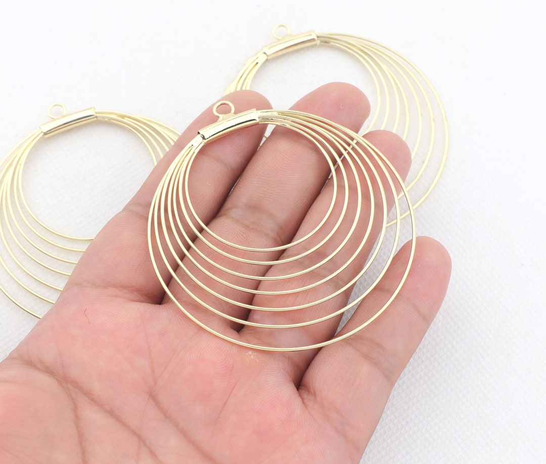 Gold Plated Brass Earring Parts-earring Copper Accessories-earring ...