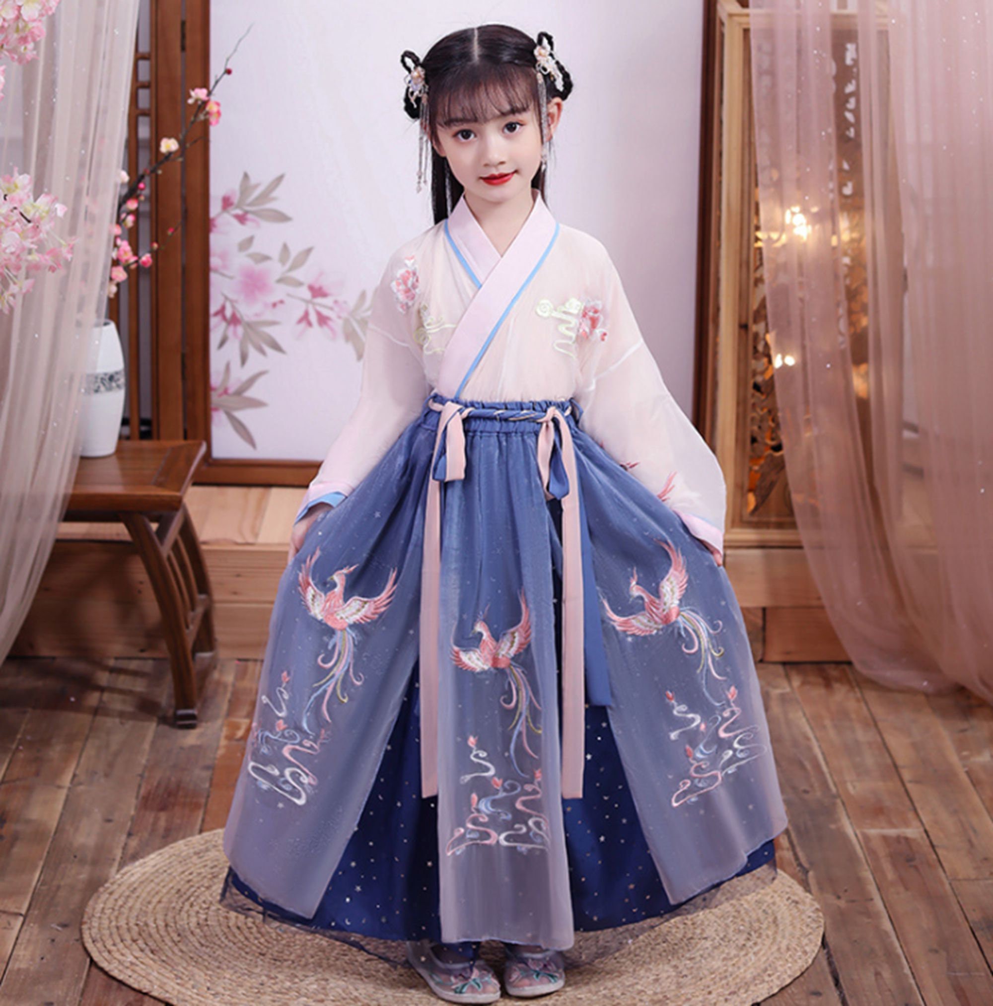Hanfu vintage para niñas china tradicional vestido traje | Etsy