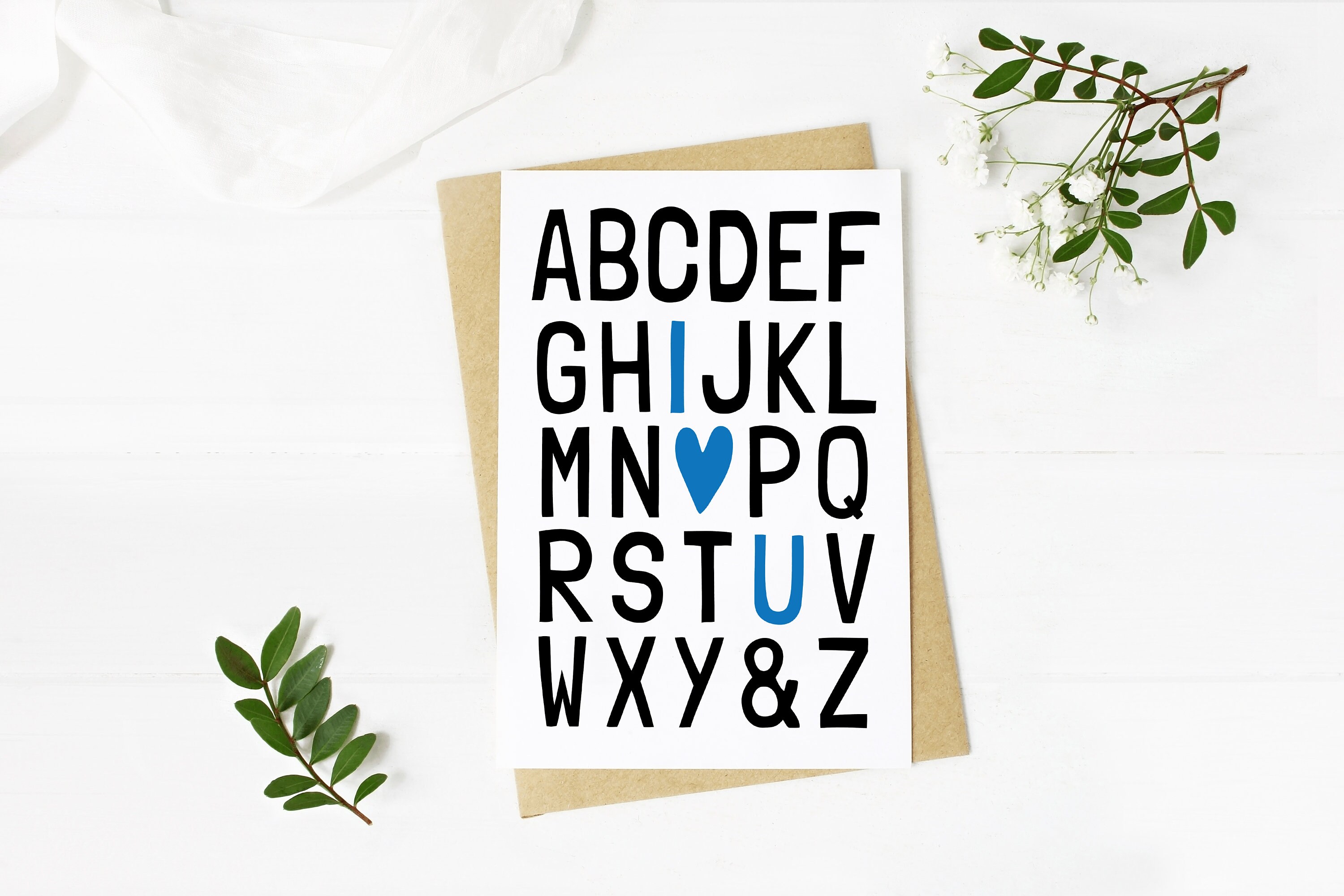 Alphabet I heart U Digital Files Alphabet SVG Nursery - Etsy UK