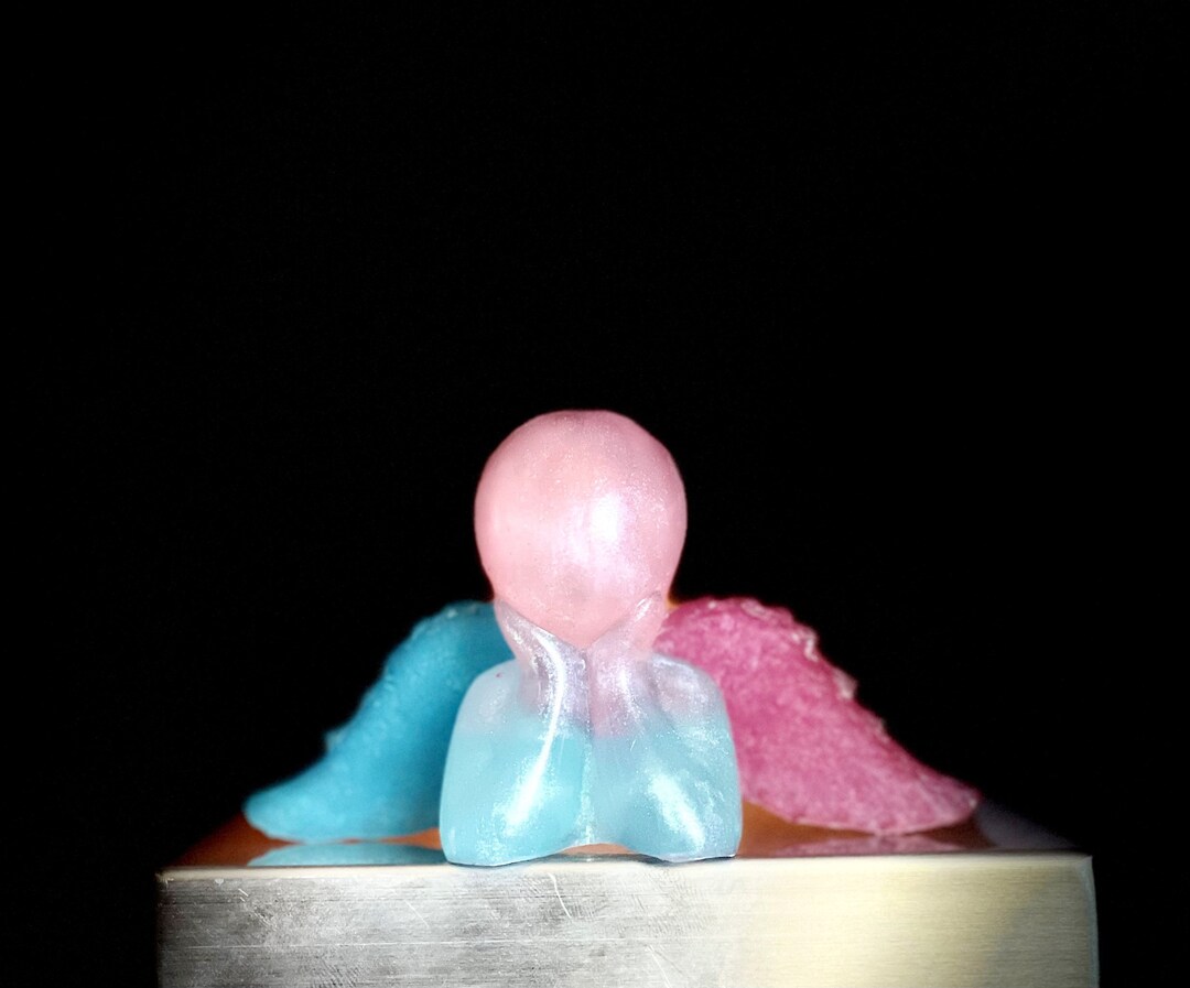 Miscarriage Pink and Blue Keepsake Angel Mom Gift Baby With Wings Any ...
