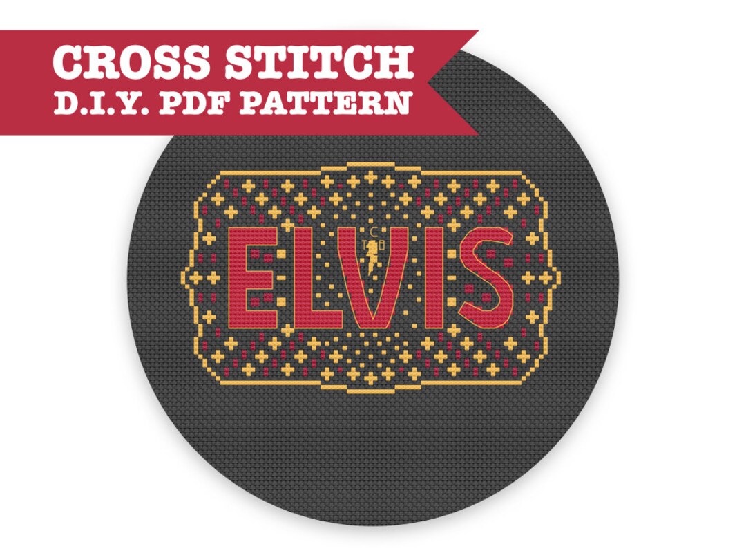 Elvis -- DIY PDF Cross Stitch Pattern - Etsy