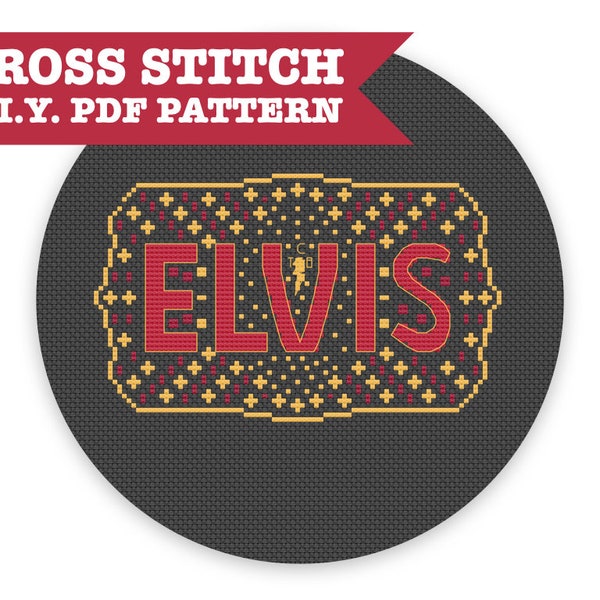 Elvis Cross Stitch - Etsy