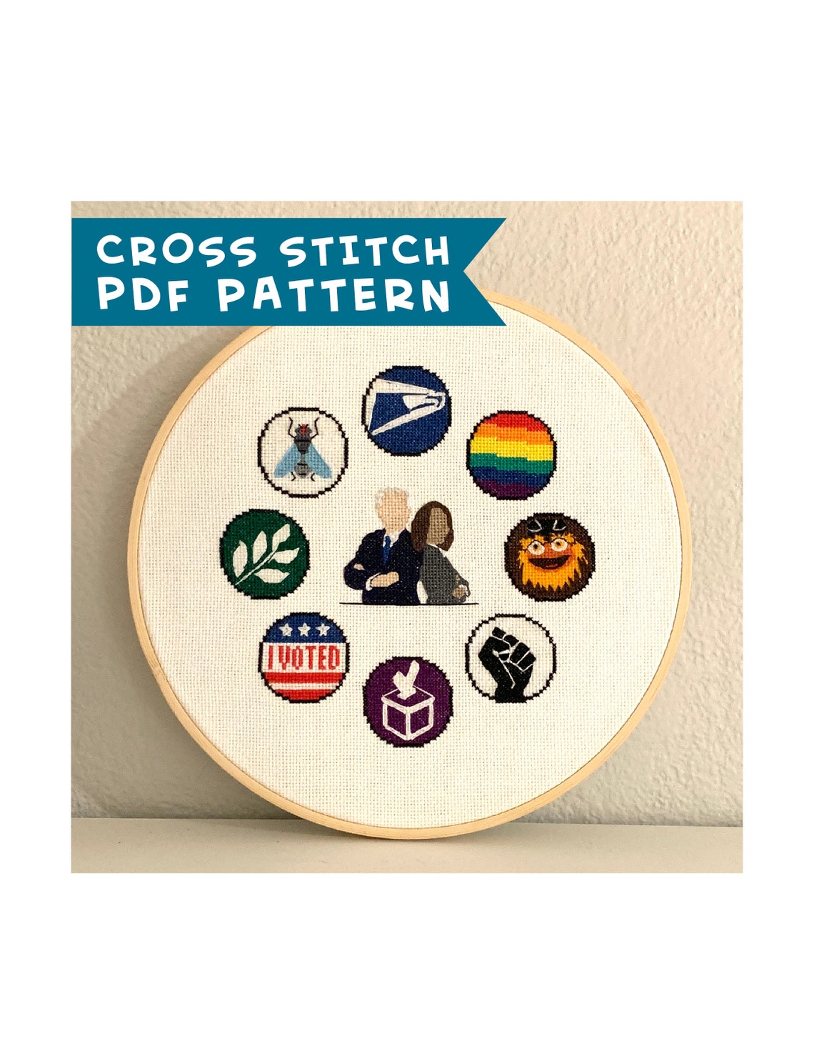 2020 Election Superheroes Cross Stitch PDF Pattern - Etsy
