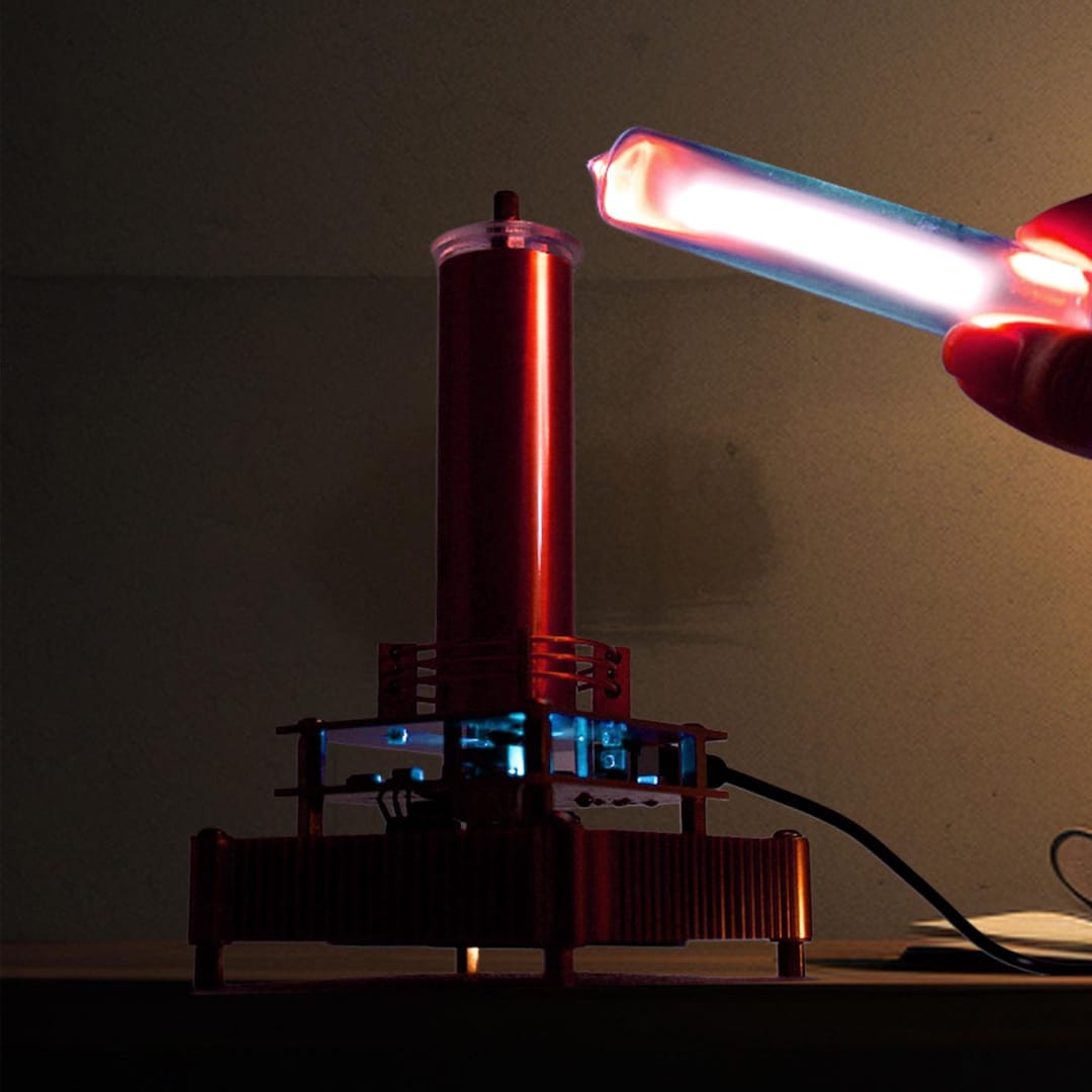 Mini Tesla Coil for Noble Gas Display Experiments and Cube Gift for ...