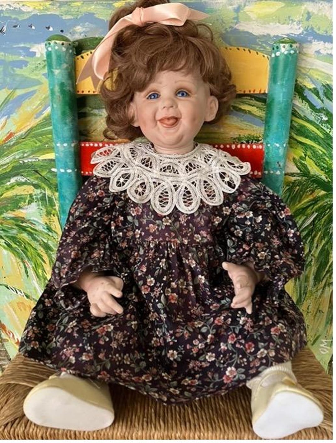 Baby Doll Bub-lee Reproduction, by FAYZAH SPANOS Design 1991, 40 Inches ...