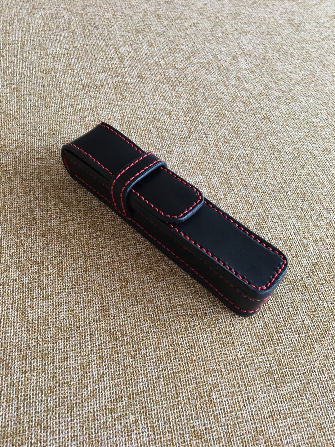 Leather Single-pen Case With Leather Suede Lining - Etsy