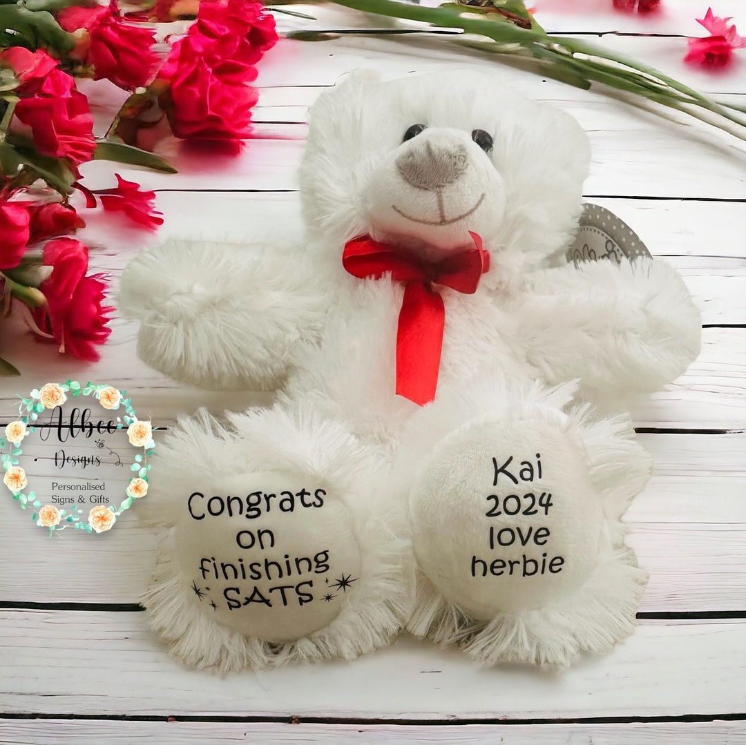 Personalized SATS Celebration Bear: Class of 2024 Exam Gift - Etsy UK