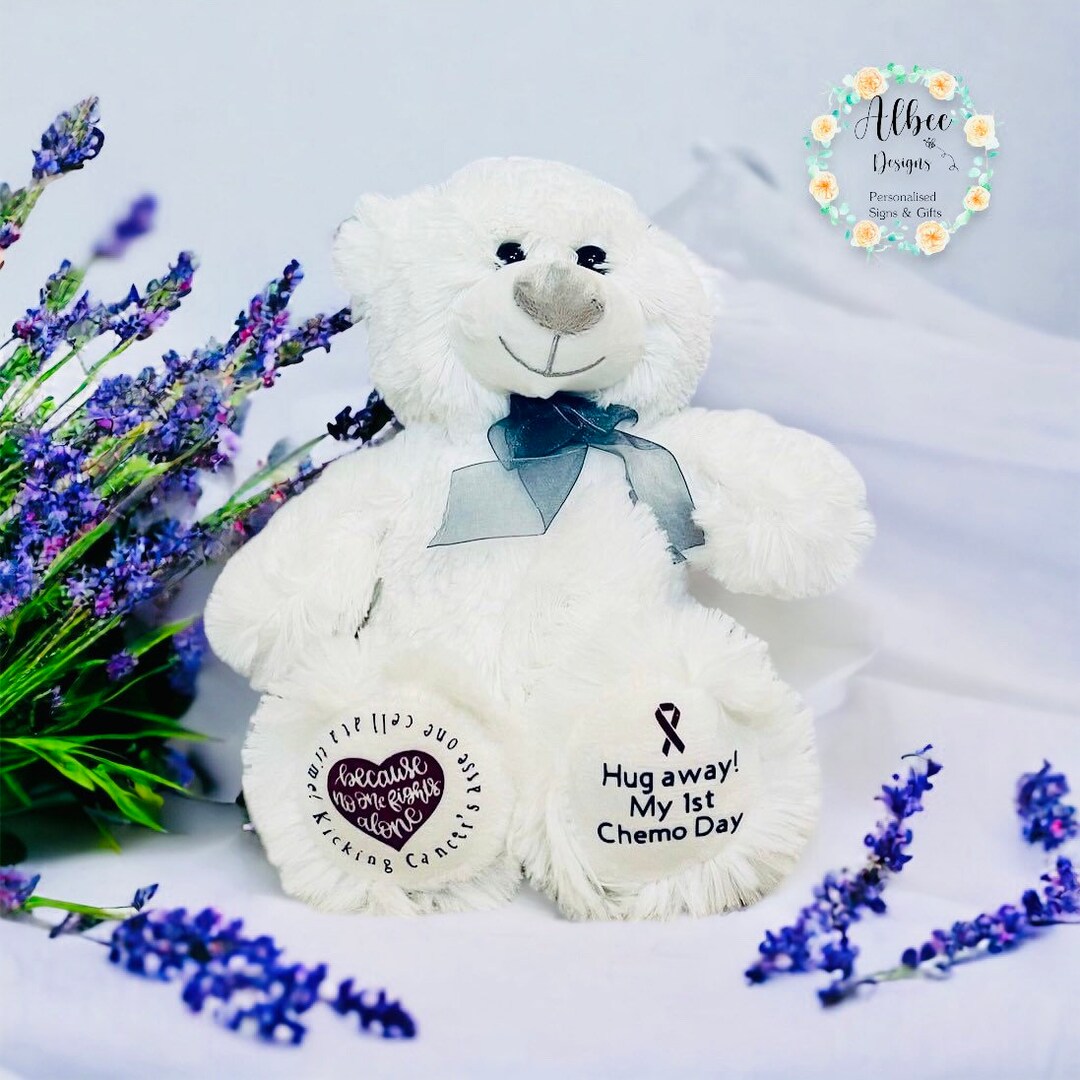 Personalised Chemotherapy Bear, Cancer Awareness Keepsake, Chemotherapy ...