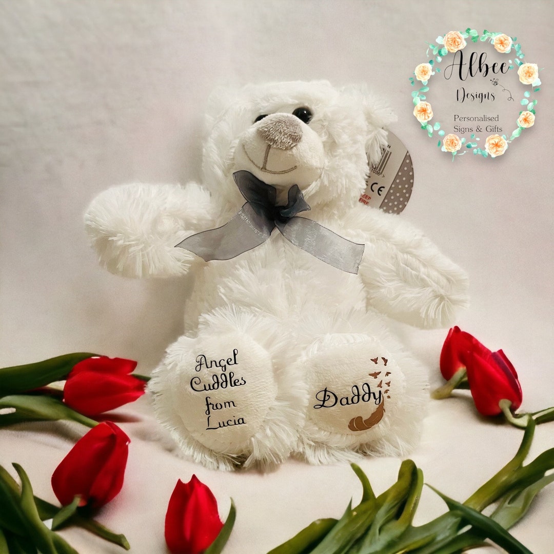 Personalized Memorial Bear: Sympathy Remembrance Gift - Etsy UK