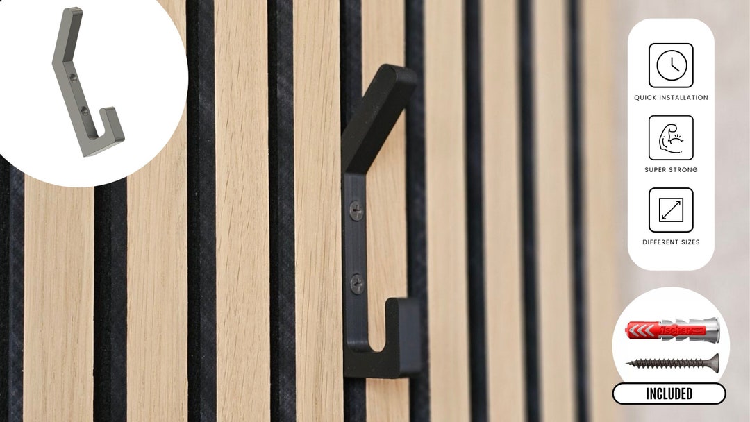 Super Strong L-shape Hooks for Acoustic Panels | 3D Printed | Screws ...