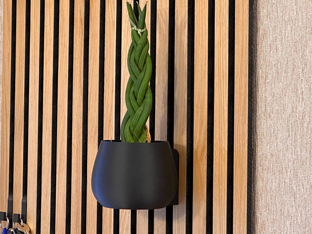 Flower Pot for Acoustic Panels With Quickfix Brackets | No Drill | Easy ...