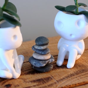 Tree Spirit Kodama Planter Bundle - Unique 3D Printed Succulent Pots ...
