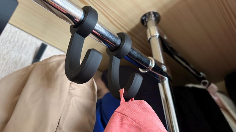 Multicolor Closet Rod Hook – Backpack & Purse Hanger – 3D Printed ...