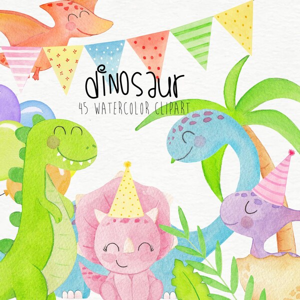 Dinosaur Clipart - Etsy