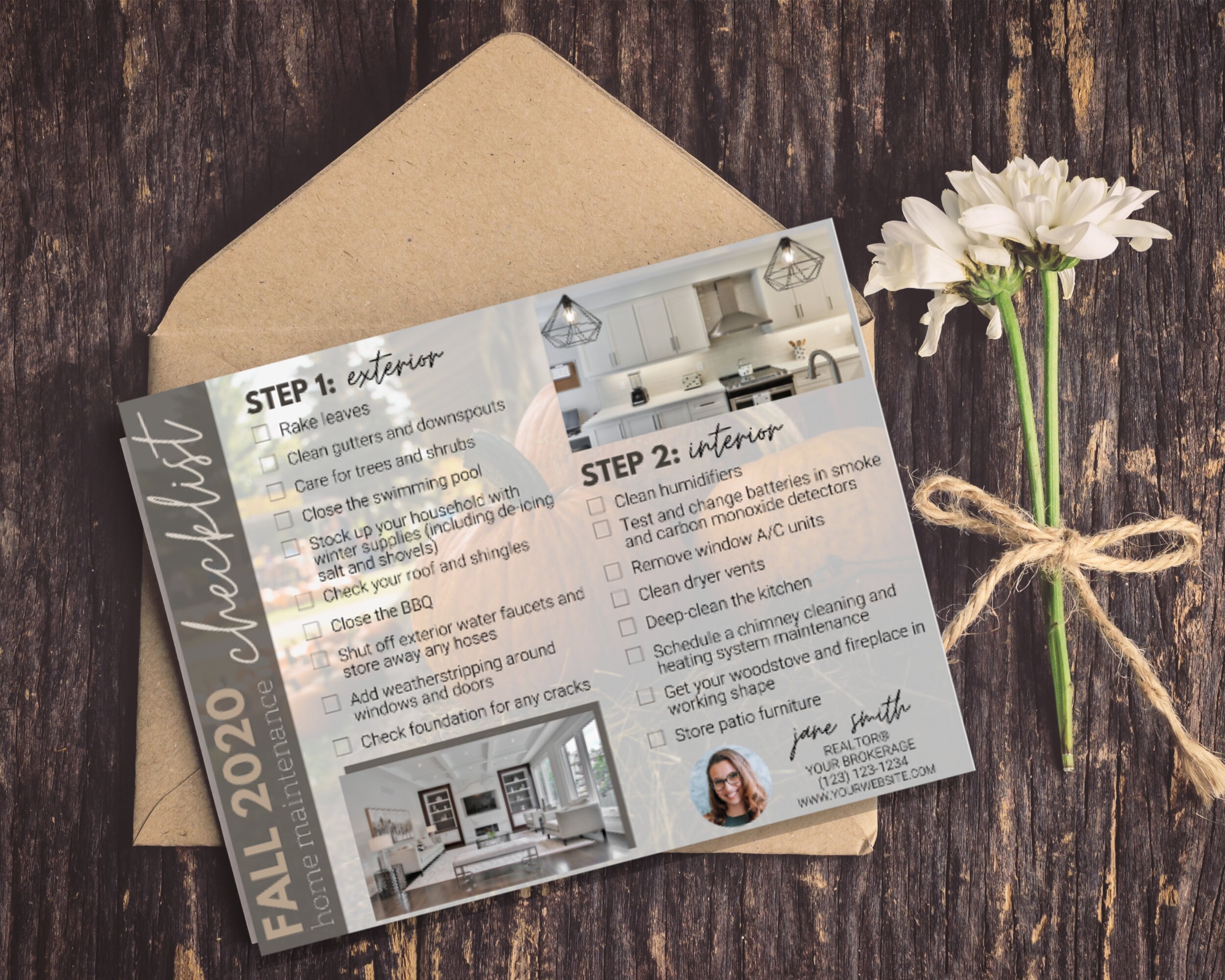 Quarterly Home Maintenance Checklist Postcard BUNDLE | Real Estate ...
