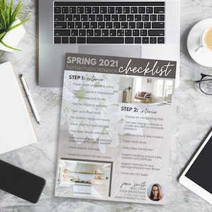 Spring Home Maintenance Checklist | Real Estate Flyer Template ...