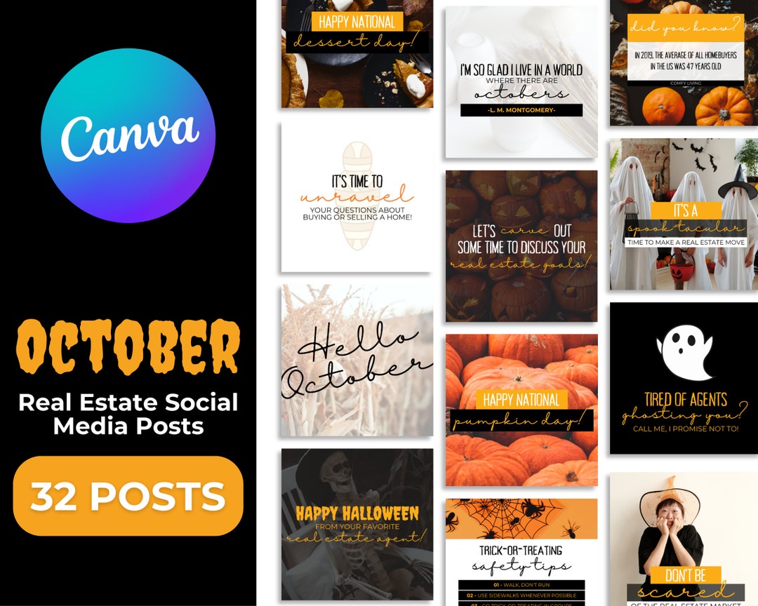 32 October Real Estate Social Media Posts | Funny Fall Real Estate ...