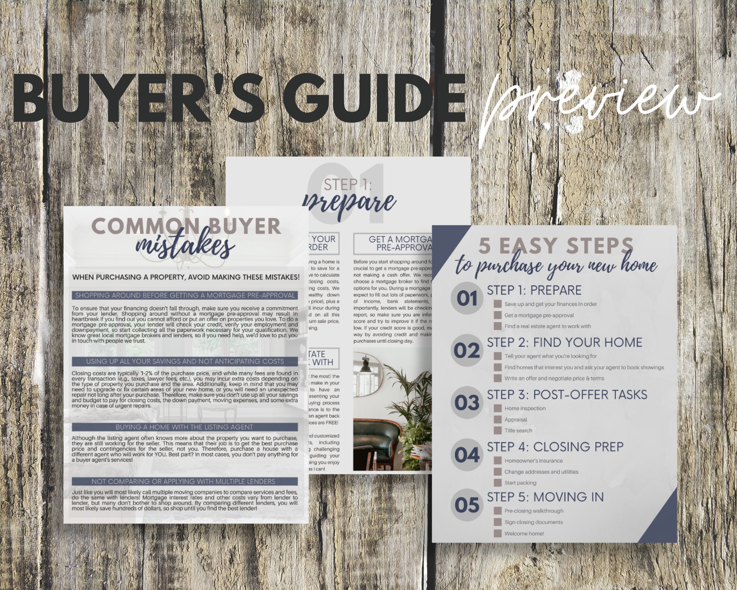 Real Estate Home Buyer and Seller Guide Templates BUNDLE - Etsy