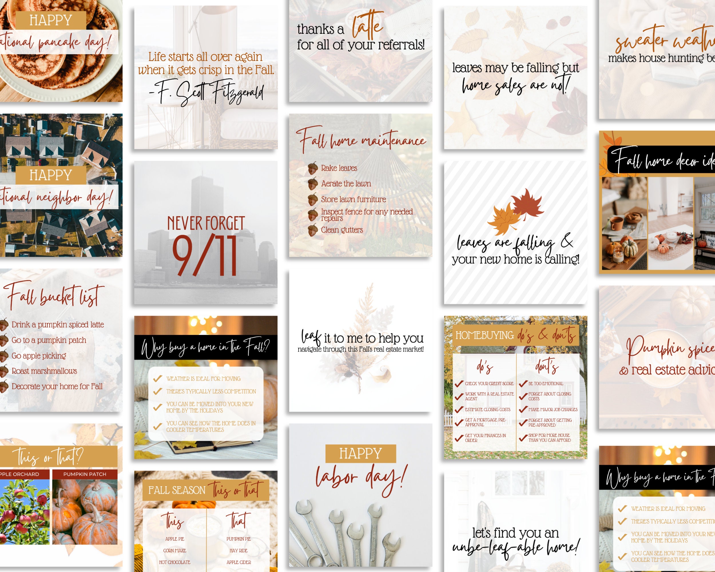 32 September Real Estate Social Media Posts | Funny Fall Real Estate ...