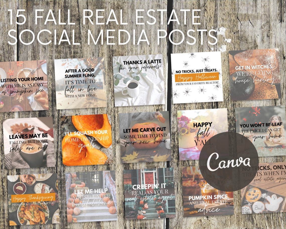 Real Estate Fall Social Media Posts | Funny Fall Real Estate Quotes ...