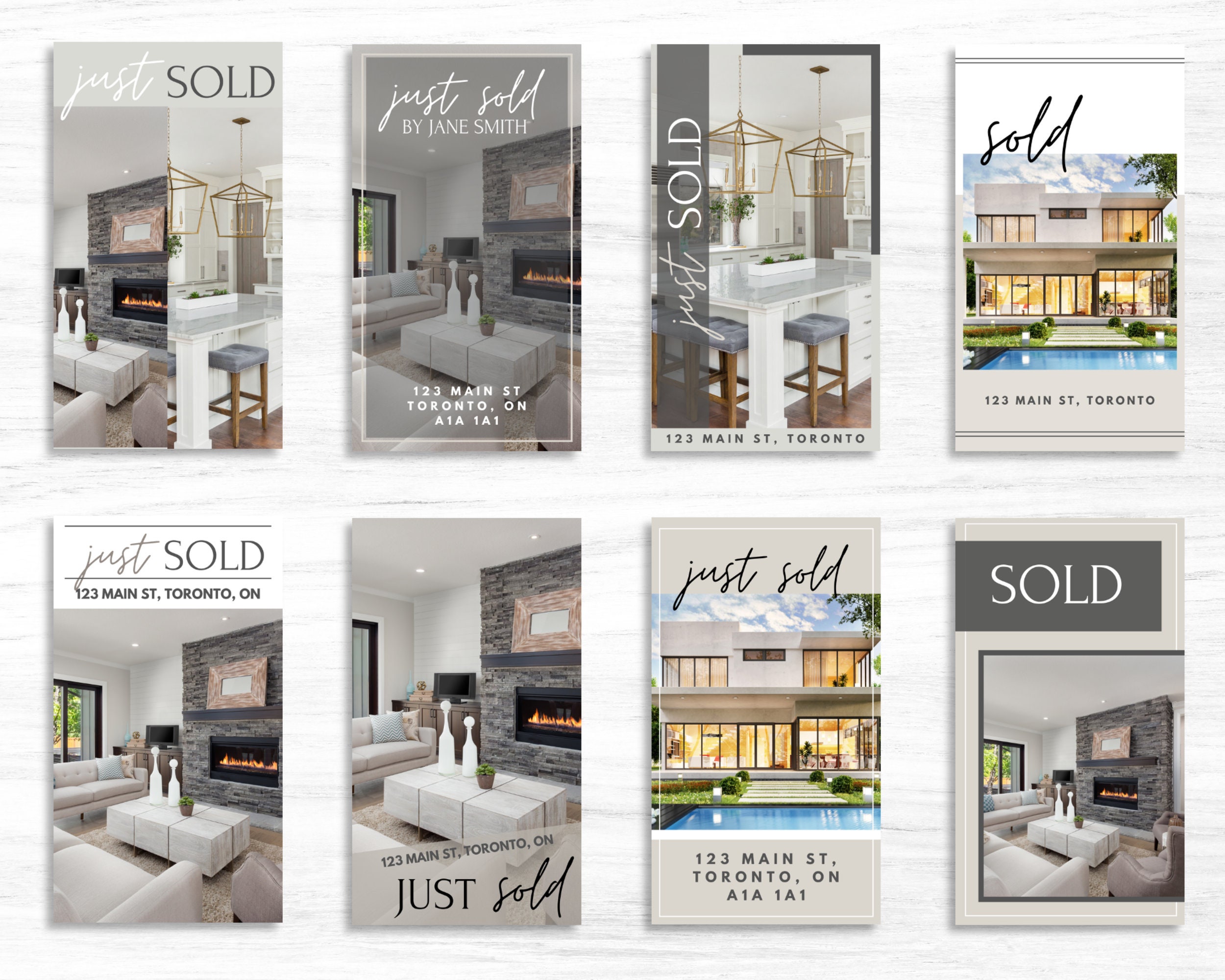 12 SOLD Real Estate Social Media Stories | Facebook Story | Editable ...