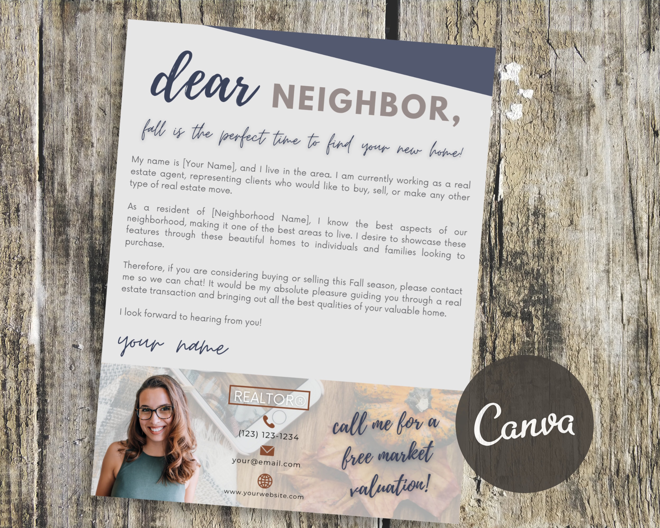 Paper Stationery Paper & Party Supplies Realtor Introduction Letter ...