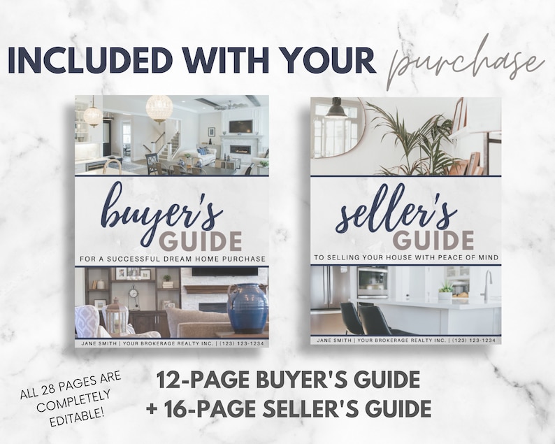 Real Estate Home Buyer and Seller Guide Templates BUNDLE - Etsy