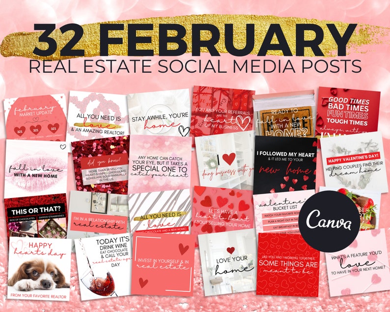 32 February Real Estate Social Media Posts Funny Winter Real - Etsy