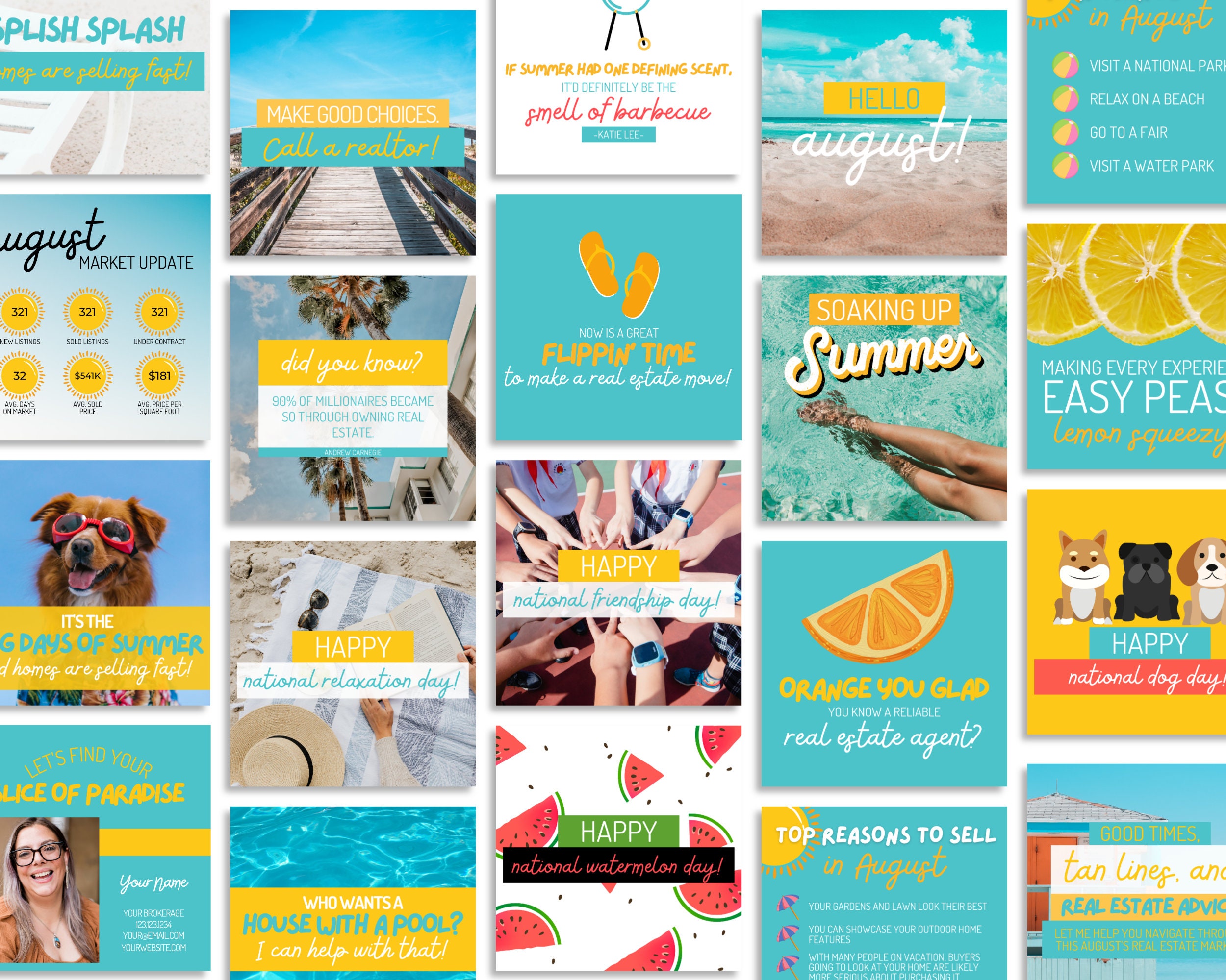 32 August Real Estate Social Media Posts | Funny Summer Real Estate ...