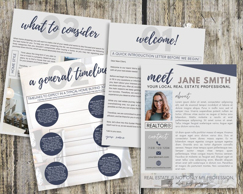 Real Estate New Client Packet Client Welcome Packet Real | Etsy Canada