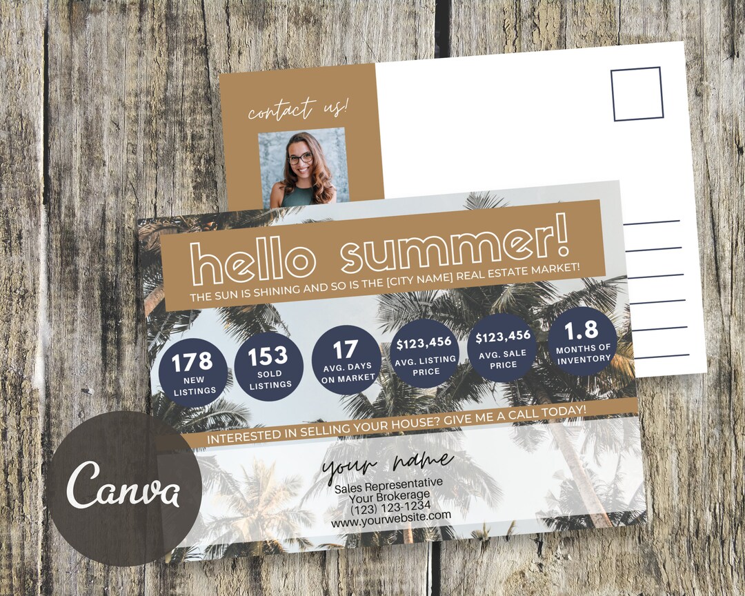 Hello Summer Postcard | Real Estate Summer | Real Estate Postcard ...