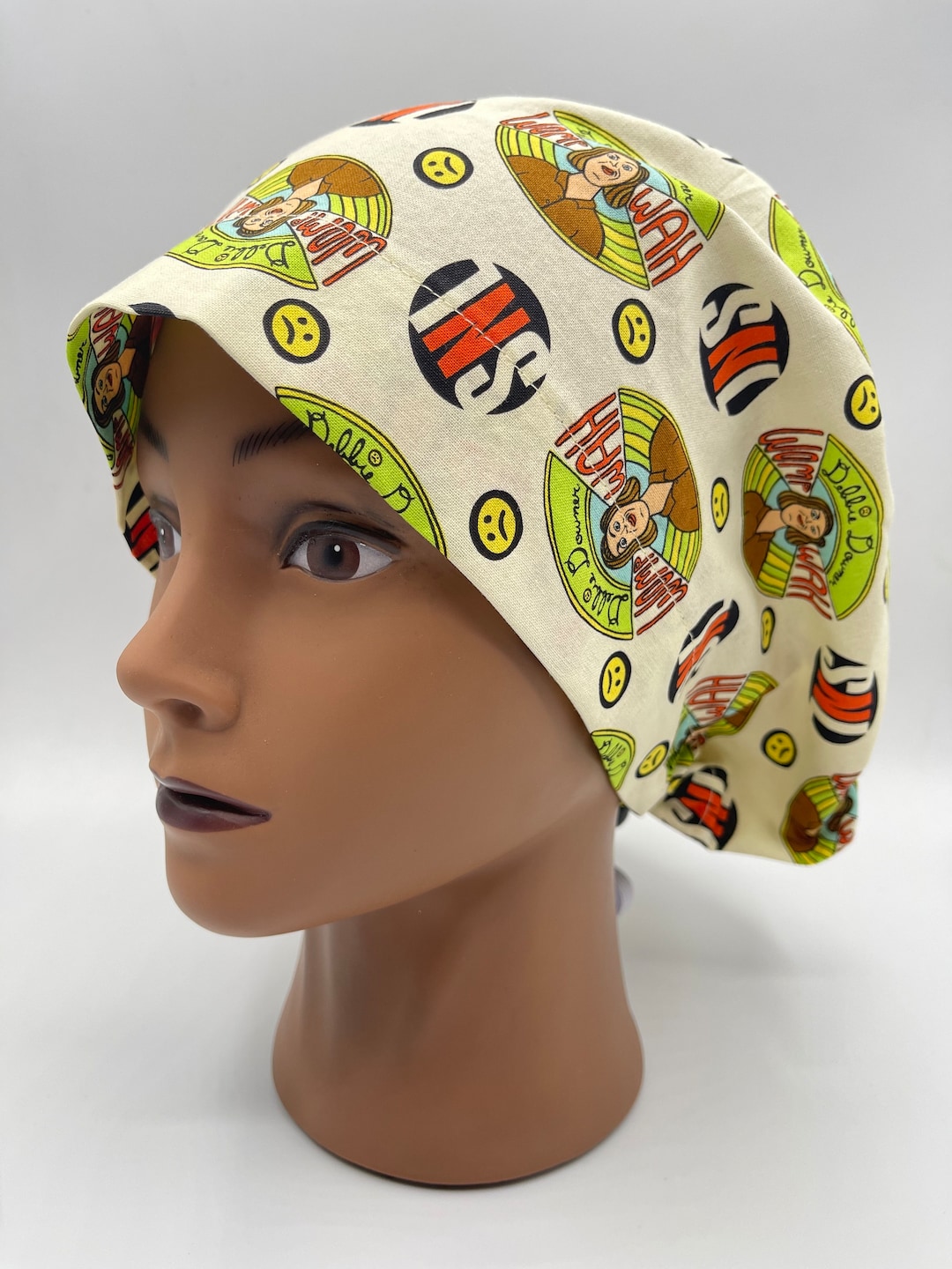 Women's Scrub Cap | Euro Style | SNL Debbie Downer W/ Adjustable Toggle ...