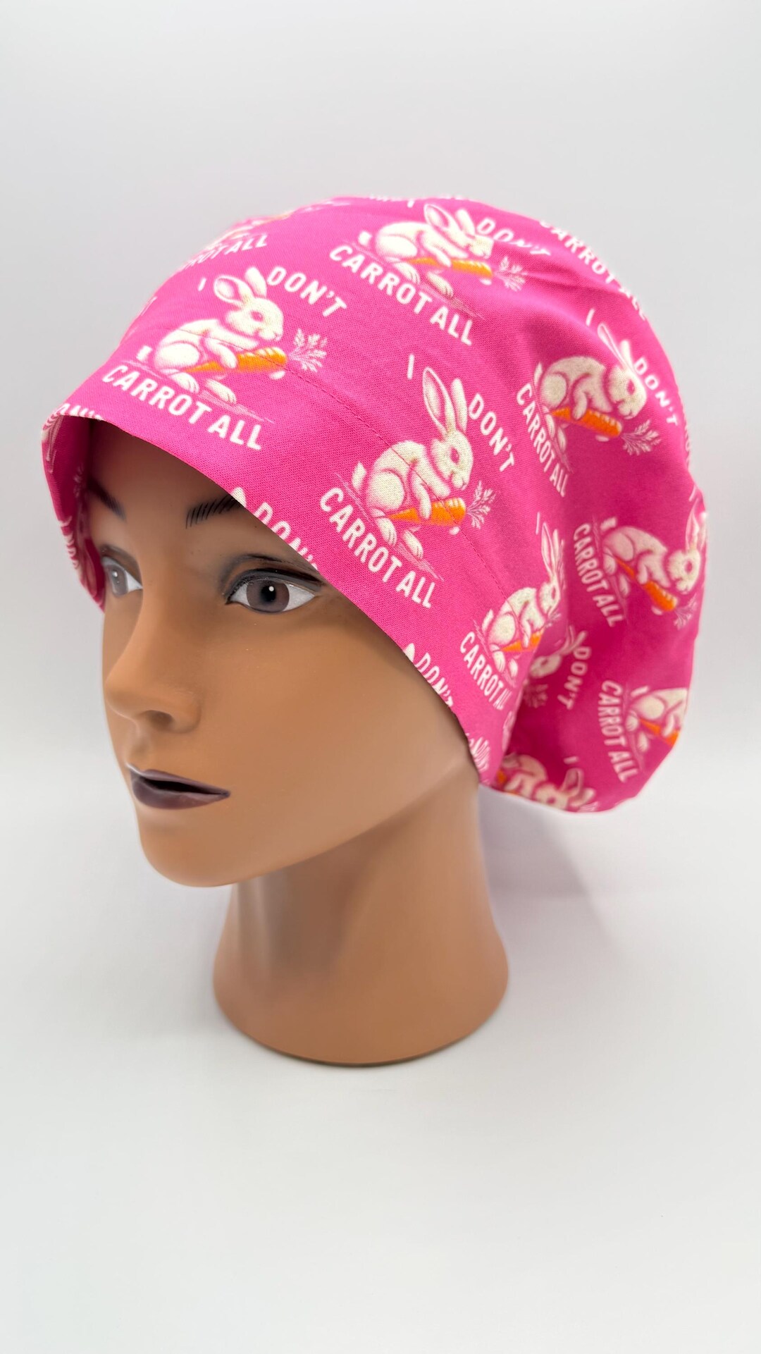 Women's Scrub Cap | Euro Style | I Don’t CARROT All W/ Adjustable ...