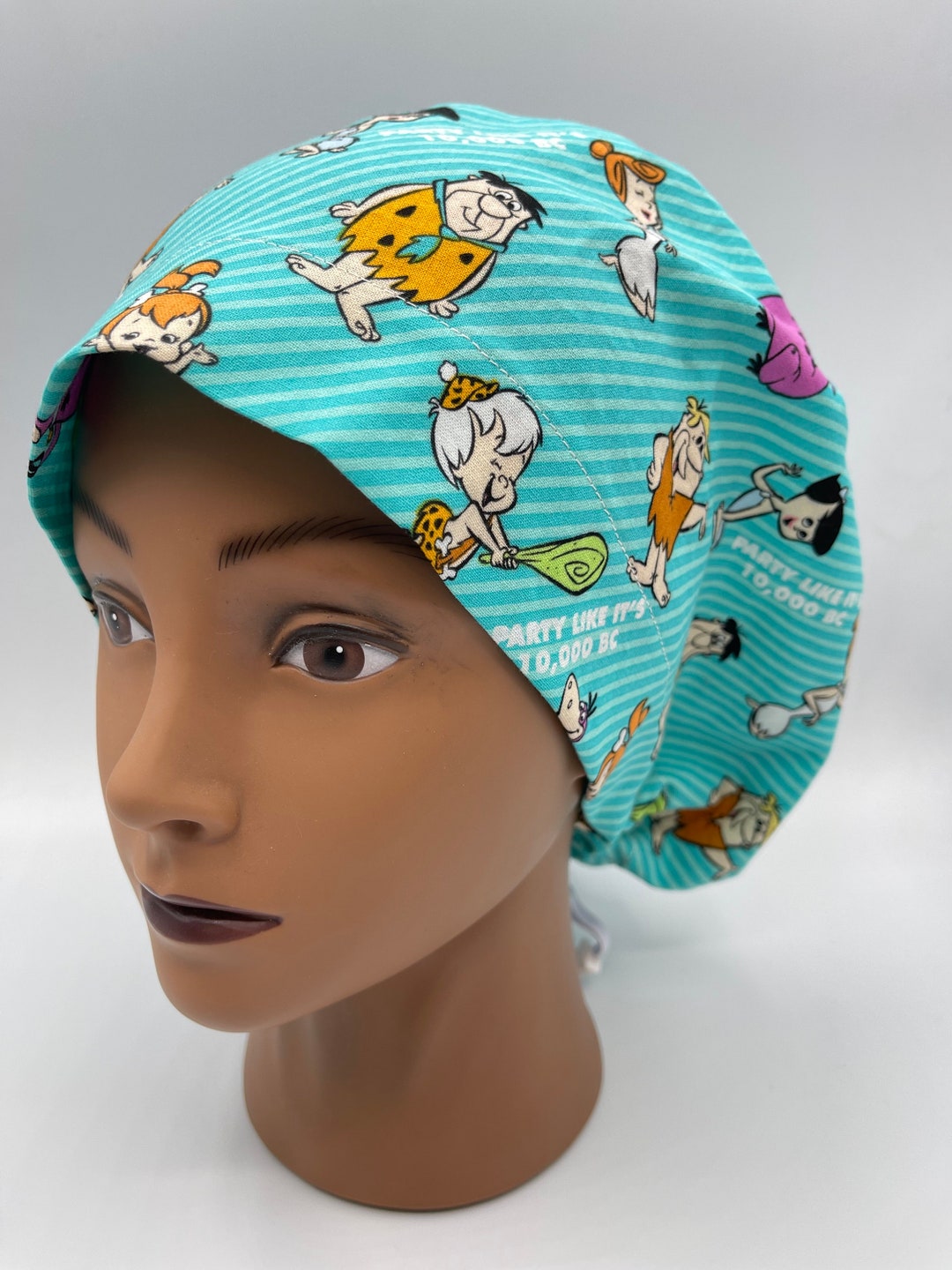 Women's Scrub Cap | Euro Style | Flintstones Party Like It’s 1000BC W ...