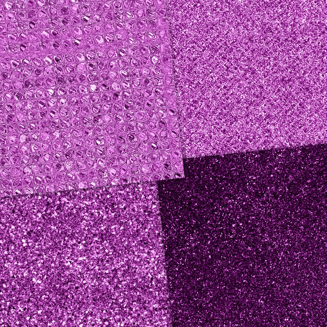 Purple glitter digital paper pack seamless sparkle Photoshop | Etsy