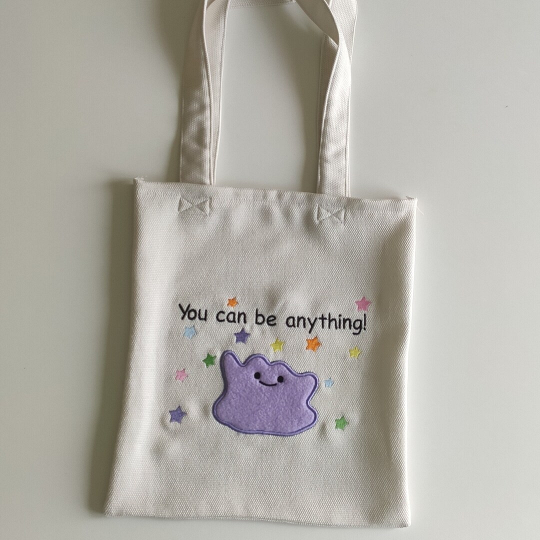 Ditto Totebag Pokémon Inspired Totebag Cute Bag Purse - Etsy